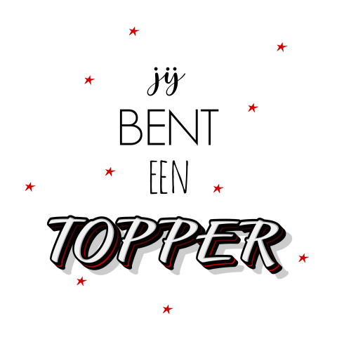 Geslaagd kaart Jij bent een topper