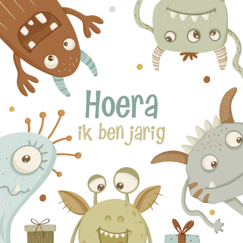 Hoera Clipart Verjaardagsfelicitatie Lachende Hyena Hihaha