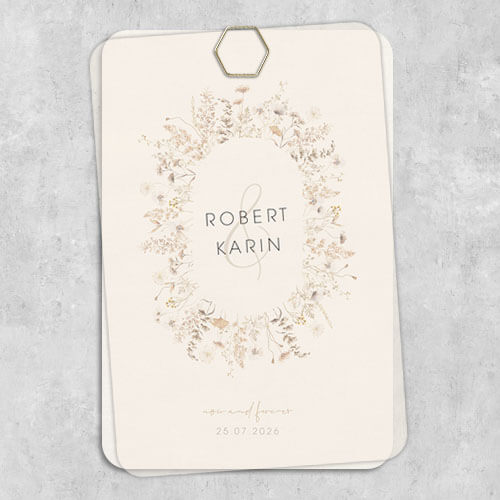 Kaartjes op kalkpapier