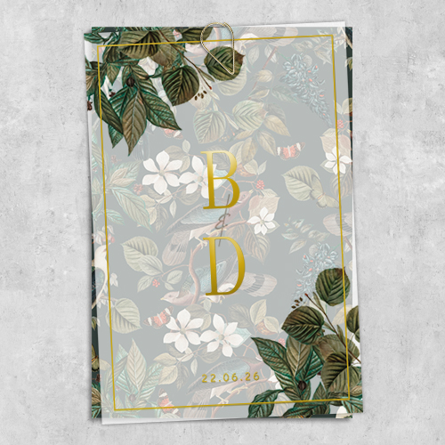 Kaartjes op kalkpapier