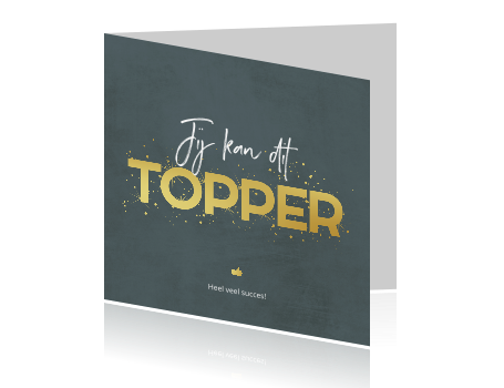 Succes kaart Jij kan dit topper