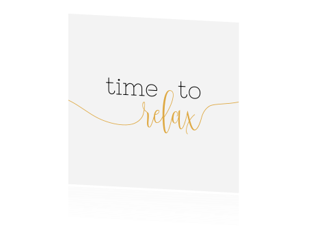 Zakelijke kaart time to relax met logo